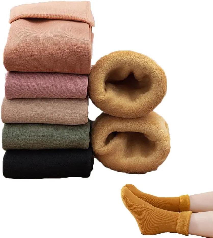 Premium Winter Thermal Socks – 3 Pairs (Solid Colors) – Sige Mart UAE