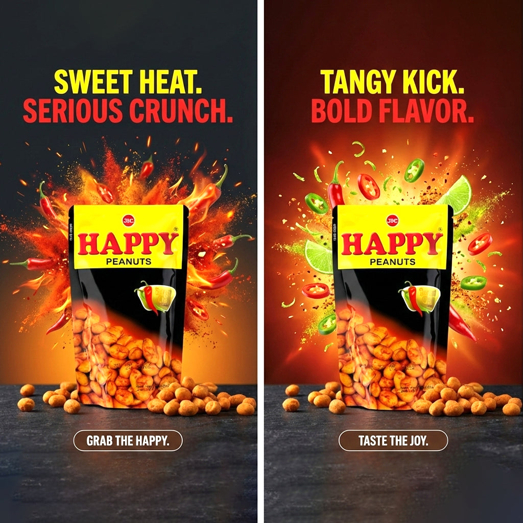 Happy Peanuts Sweet Chili Peanuts – 100g (BUY 1 GET 1 OFFER) – Sige ...
