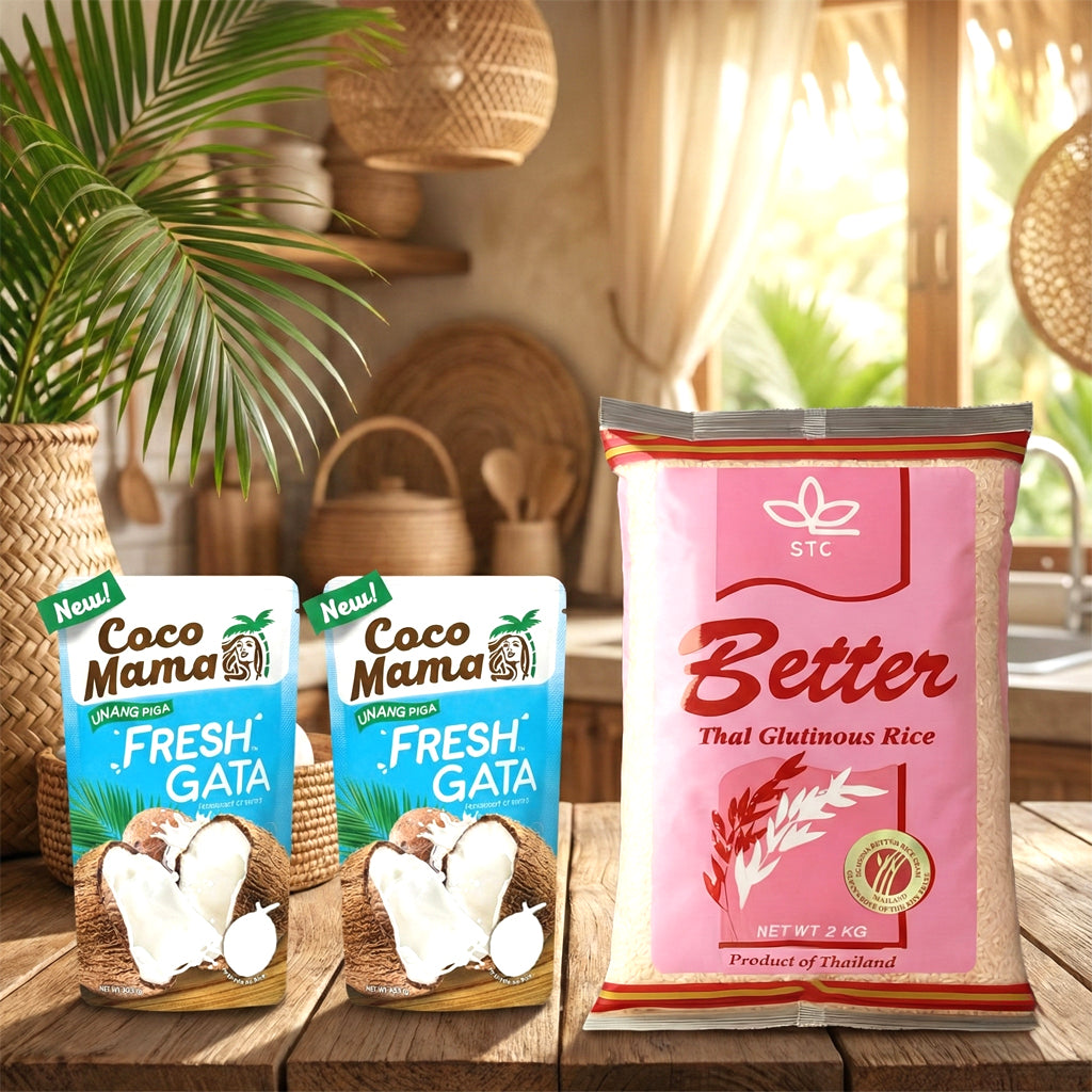 Coco Mama Fresh Gata Coconut Cream & Thai Glutinous Rice Combo – Sige ...