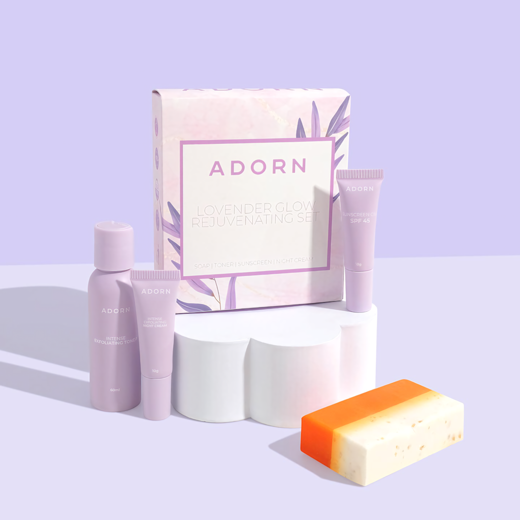 Adorn Lovender Glow Rejuvenating Set – Complete Skin Renewal System ...