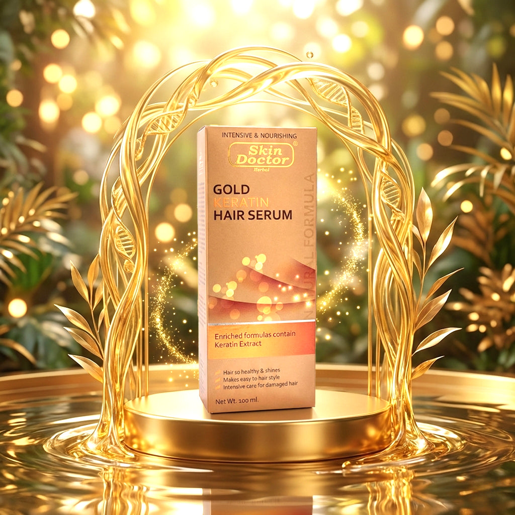 Skin Doctor Gold Keratin Hair Serum – 100ml – Sige Mart UAE