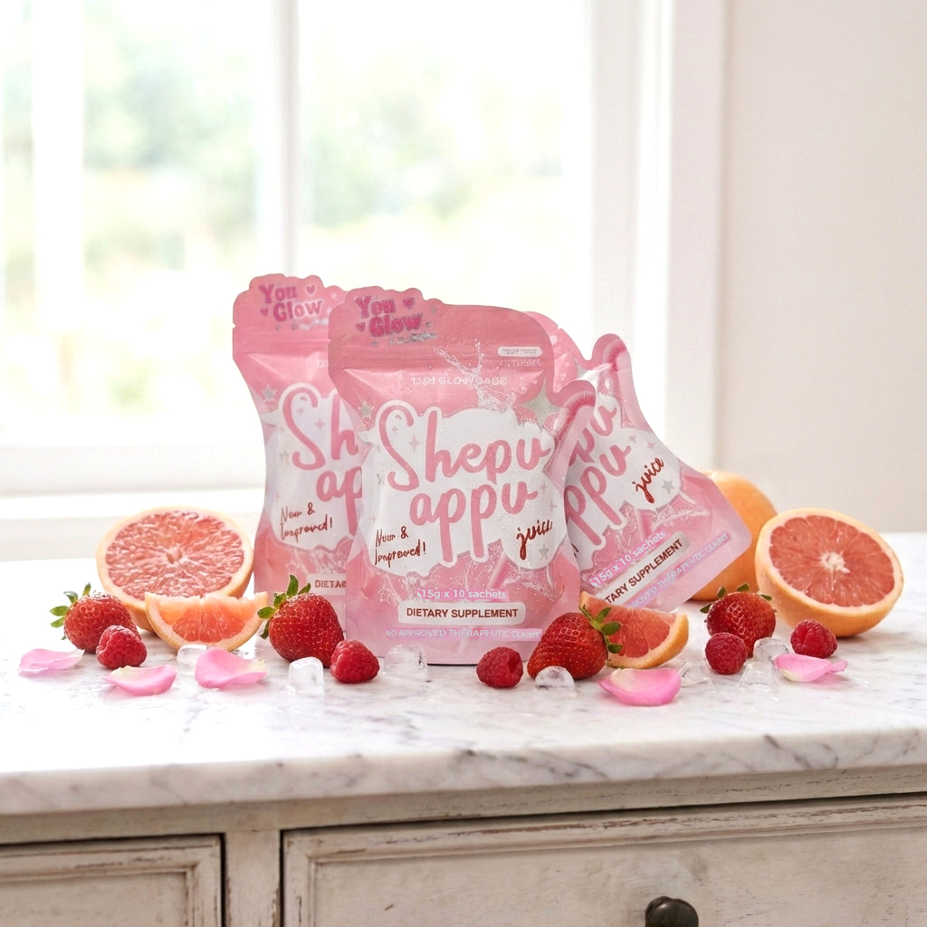 You Glow Babe Shepu Appu Juice Shape Up Drink - 10 Sachets (3 Pcs Comb ...