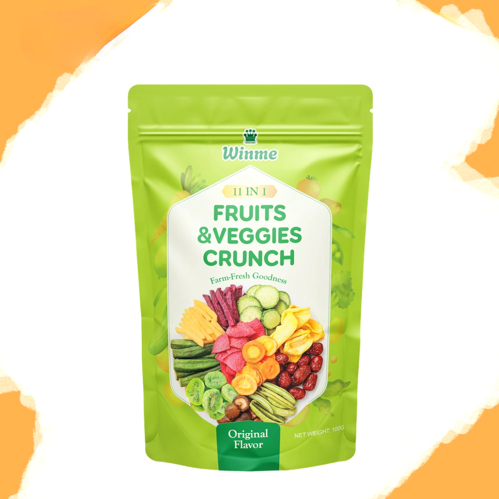 Winme 11-in-1 Fruits & Veggies Crunch – 100g – Sige Mart UAE