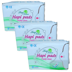 Lean’n Green Hapi Pads Panty Liner Normal Time - 3 pcs Combo Pack (30 ...