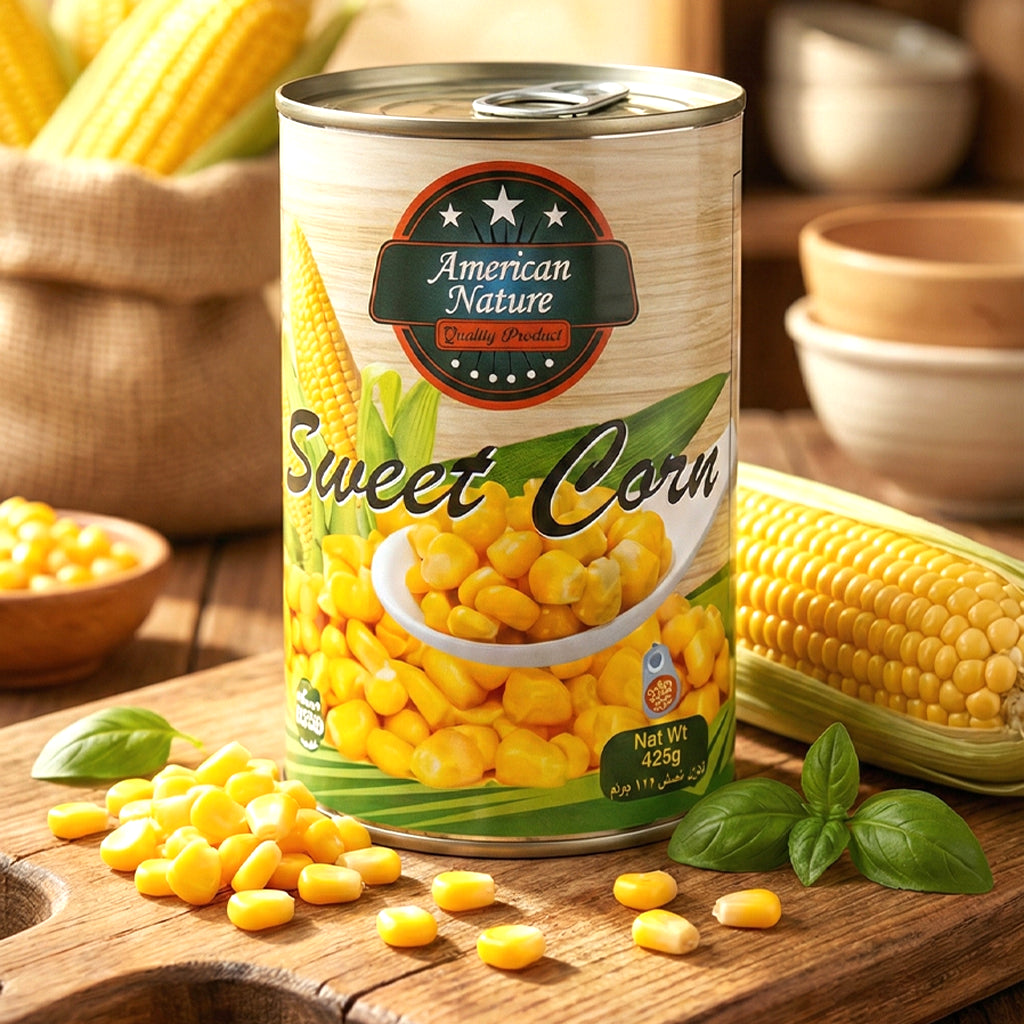 American Nature Sweet Corn – 425g – Sige Mart UAE