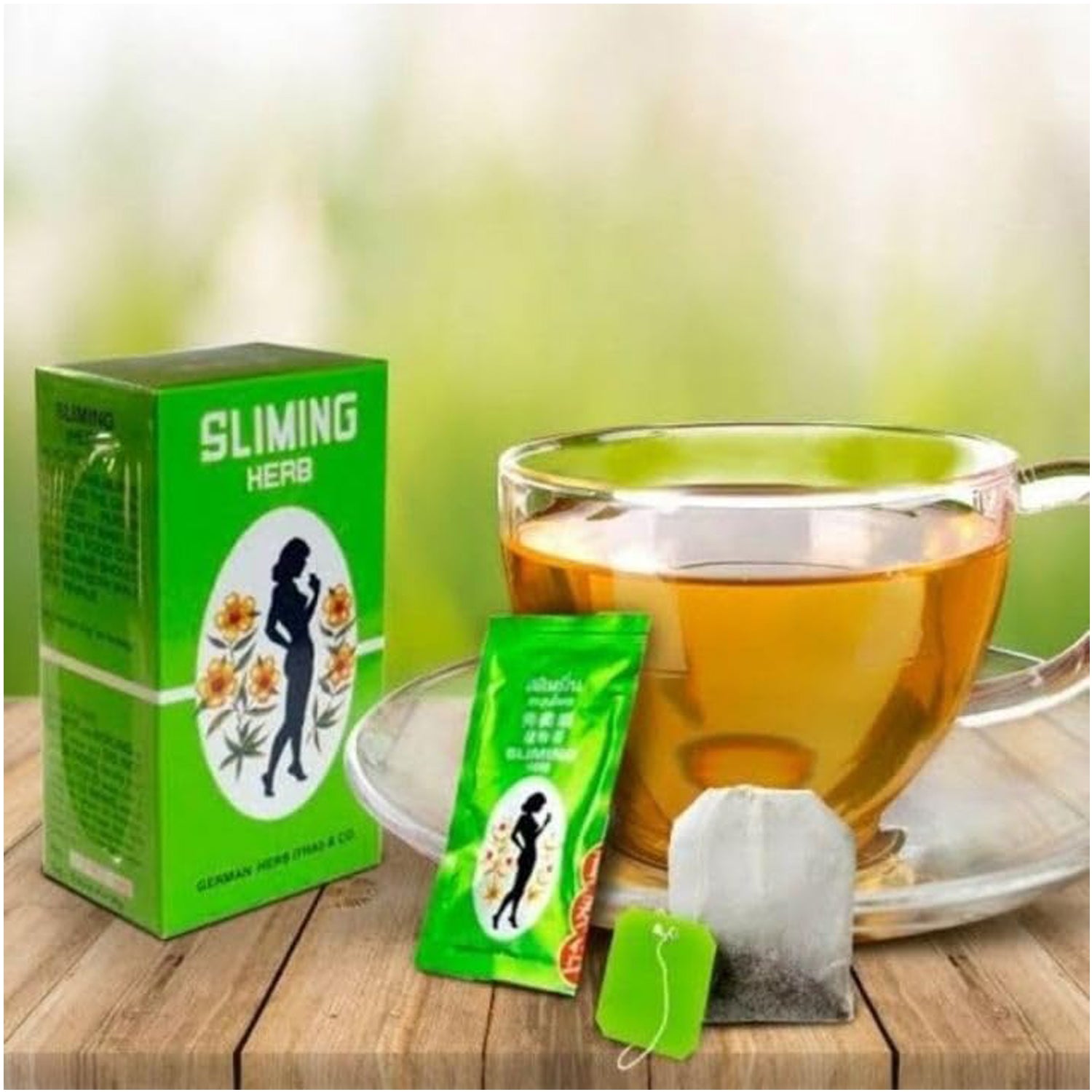All Day Slimming Tea Sliming Herb Tea Bags (50 Count) - 100% Natural ...